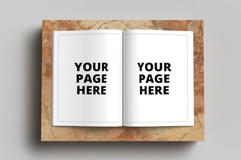 Open Book Presentation Mockup Psd and Jpg 8.5 X 11 Inch Book - Etsy