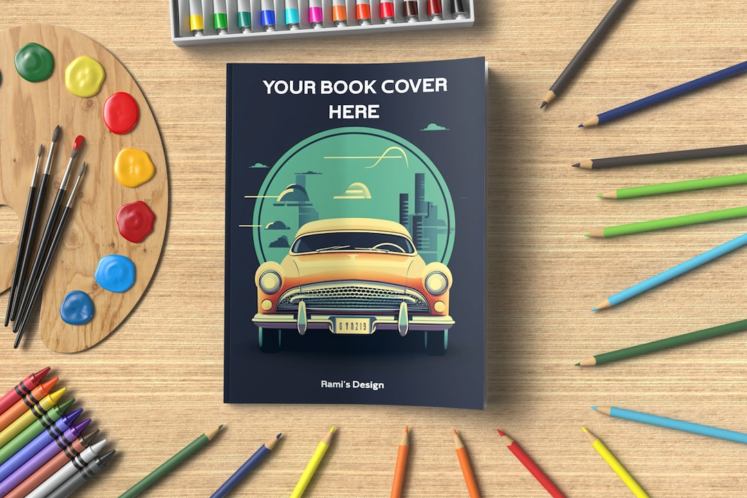 Coloring Book Cover Mockup Showcase, Coloring Book Mockup, Kdp A Plus ...