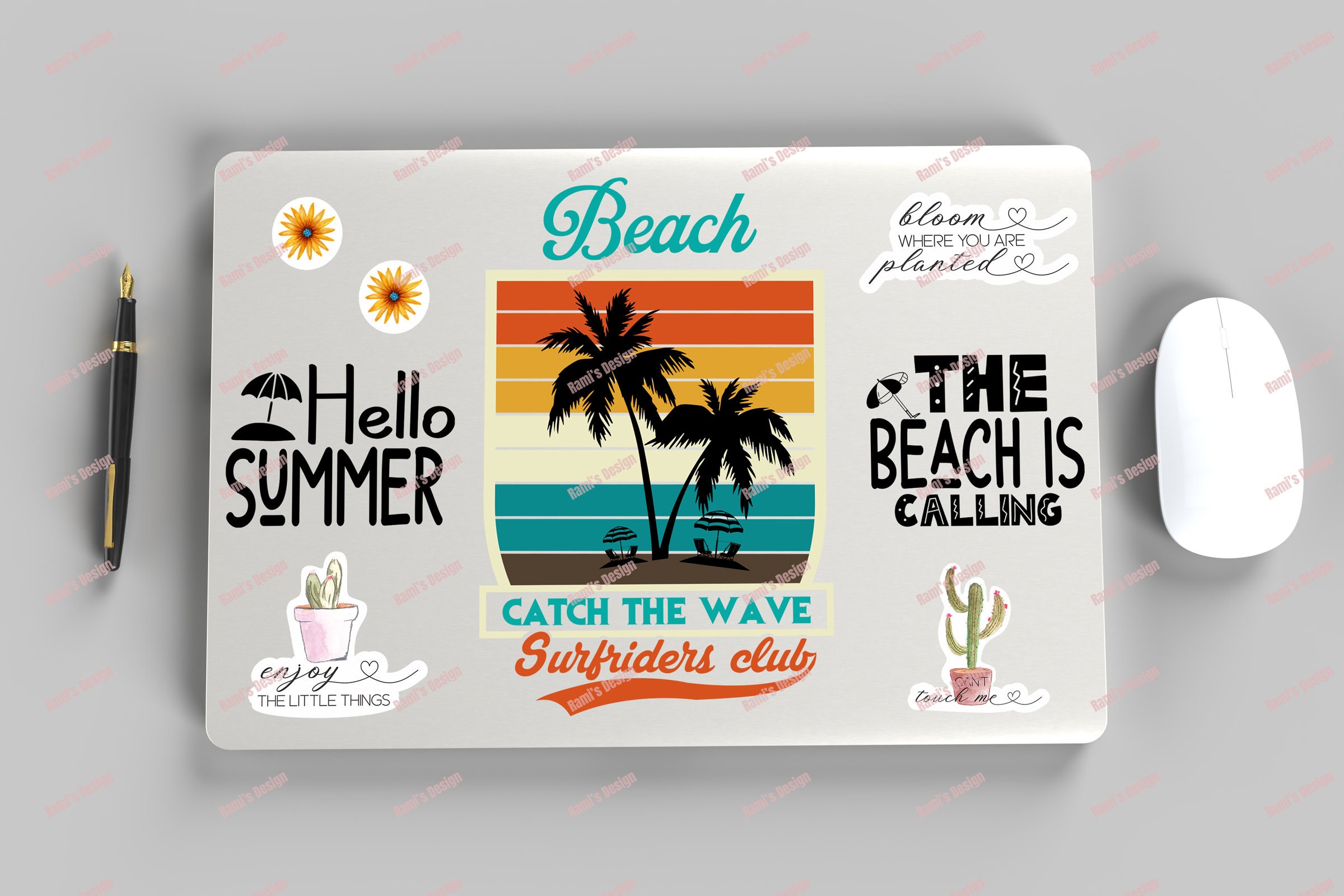 Stickers Mockup Bundle Sticker Pack Mockup Sticker Sheet - Etsy