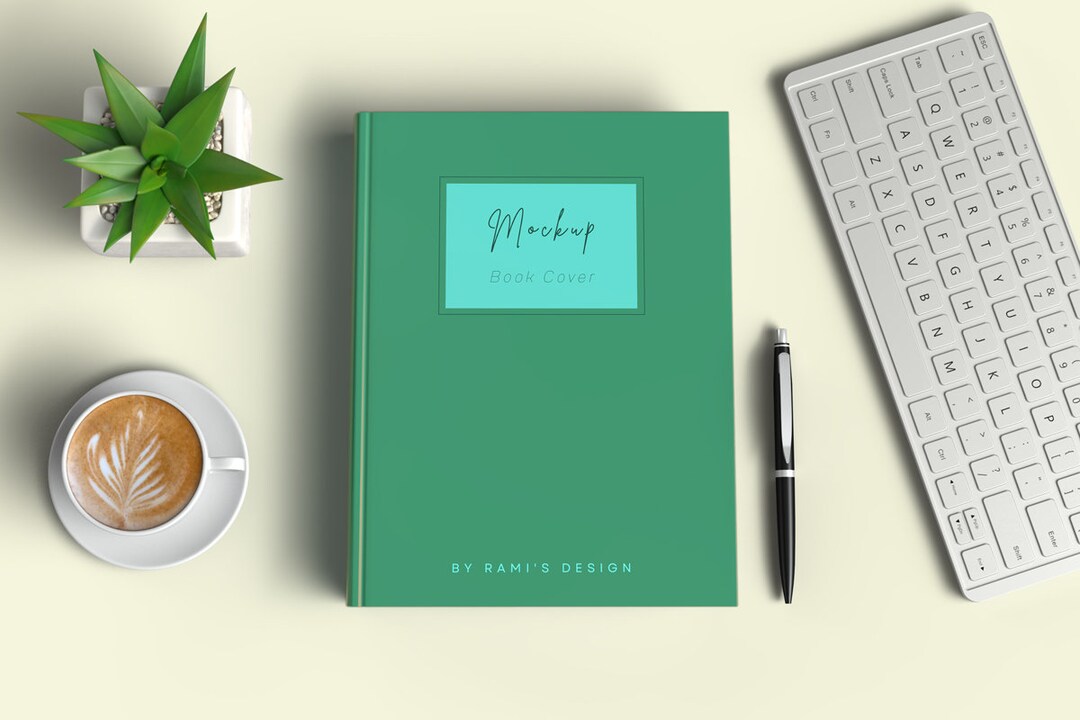 PSD 8.5x11 Hardcover Book Mockup, Hardcover Book Branding Mockup ...