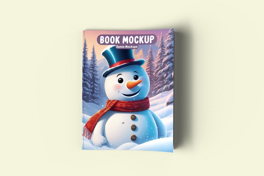 Editable Closed Book Cover Mockup, 8.5 X 11 Paperback Book Cover Mockup ...
