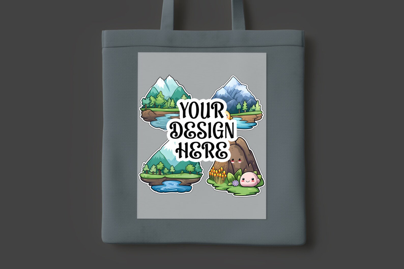DTF Transfer Tote Bag Mockup, DTF Transfer Sheet Design Mockup ...