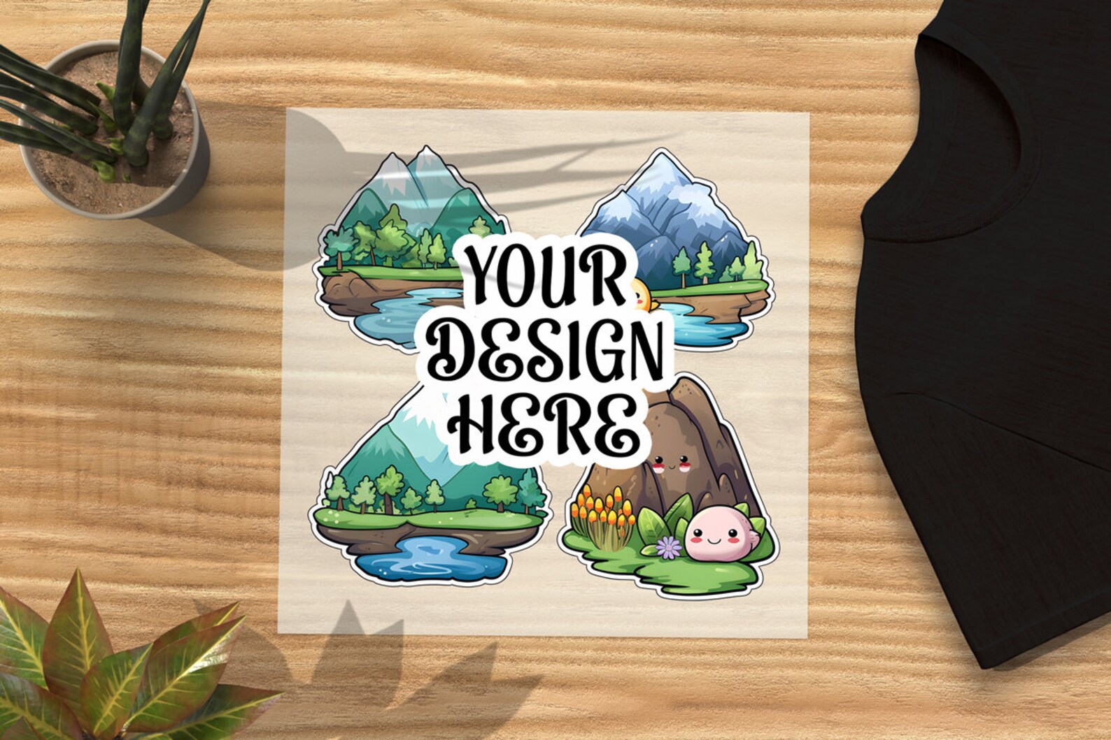 DTF Transfer Mockup PSD, DTF Mockup Editable, Stickers Mcokup, Layered ...
