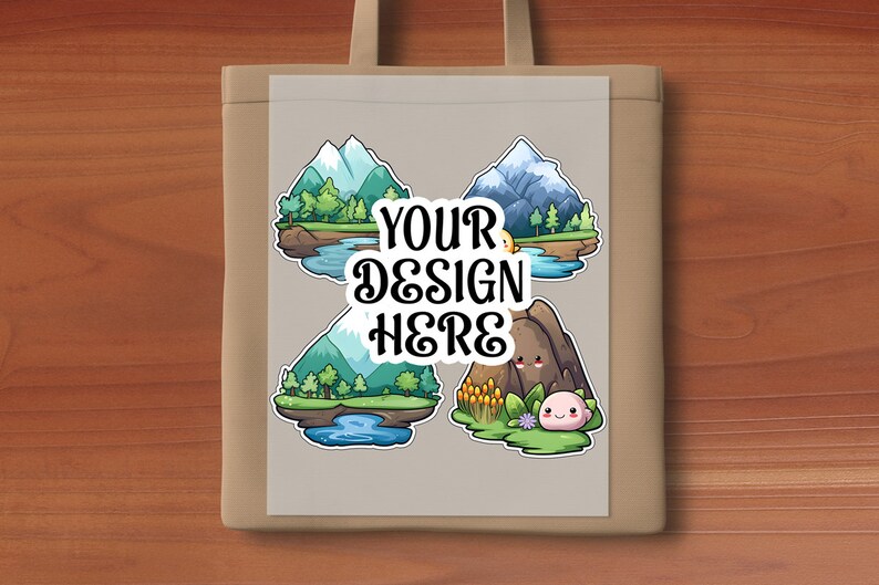 DTF Transfer Tote Bag Mockup, DTF Transfer Sheet Design Mockup ...