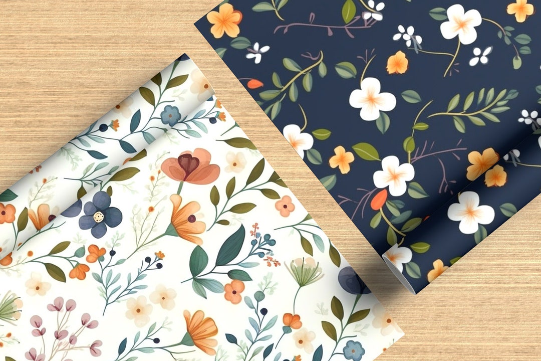 Two Wrapping Papers Mockup Psd and Jpg, Gift Wrapping Paper Mockup Set ...