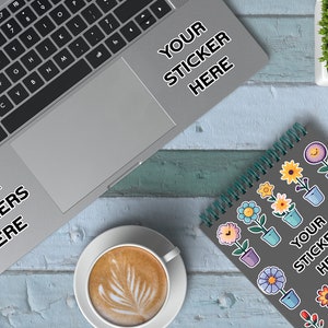 Stickers Laptop and Notebook Mockup Psd and Jpg, High-resolution ...