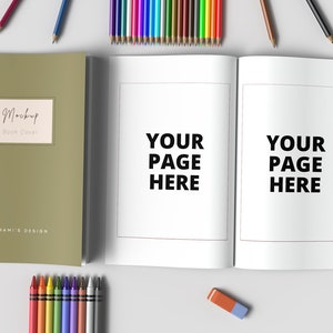 Book Presentation Mockup 5 X 8 Inches, Mockup With Open and Closed ...