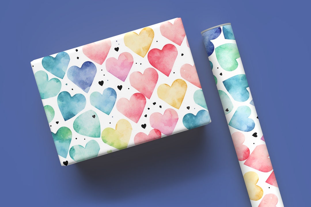 Modern Gift Paper Design Mockup, Wrapping Paper Presentation Template ...