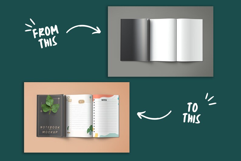 Soft Cover Open and Closed Book Mockup, Kdp Book Cover and Pages Mockup ...