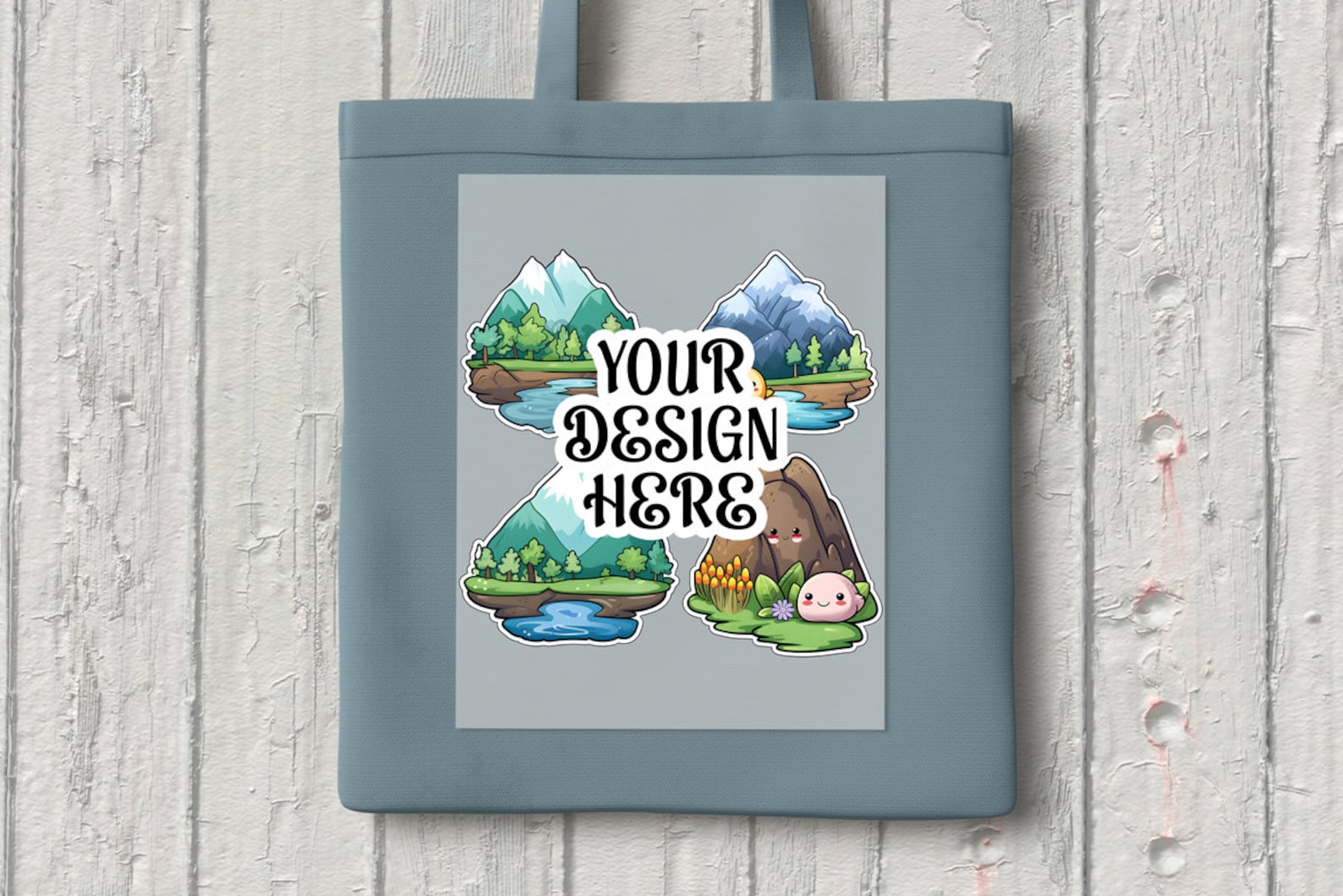 DTF Transfer Tote Bag Mockup, DTF Transfer Sheet Design Mockup ...