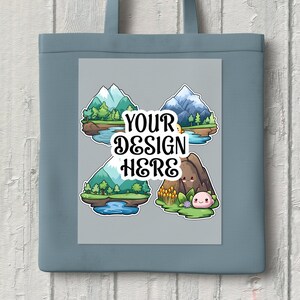 DTF Transfer Tote Bag Mockup, DTF Transfer Sheet Design Mockup ...