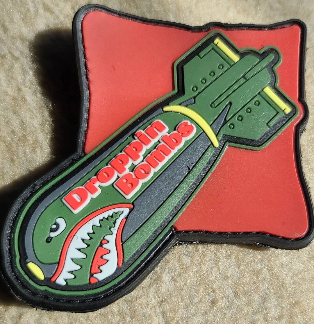 Droppin Bombs PVC Cornhole Bag Pull Patch - Etsy