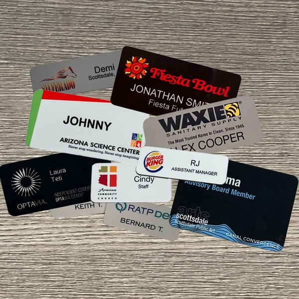 Custom Magnetic Name Tags - Etsy