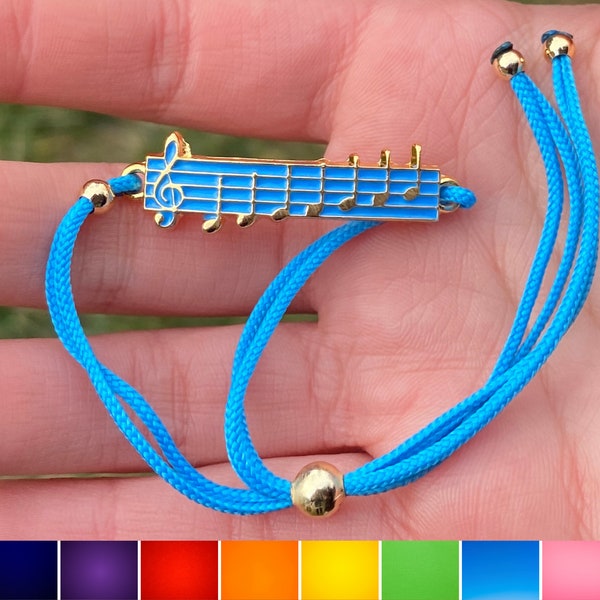 Music Note Bracelet - Etsy