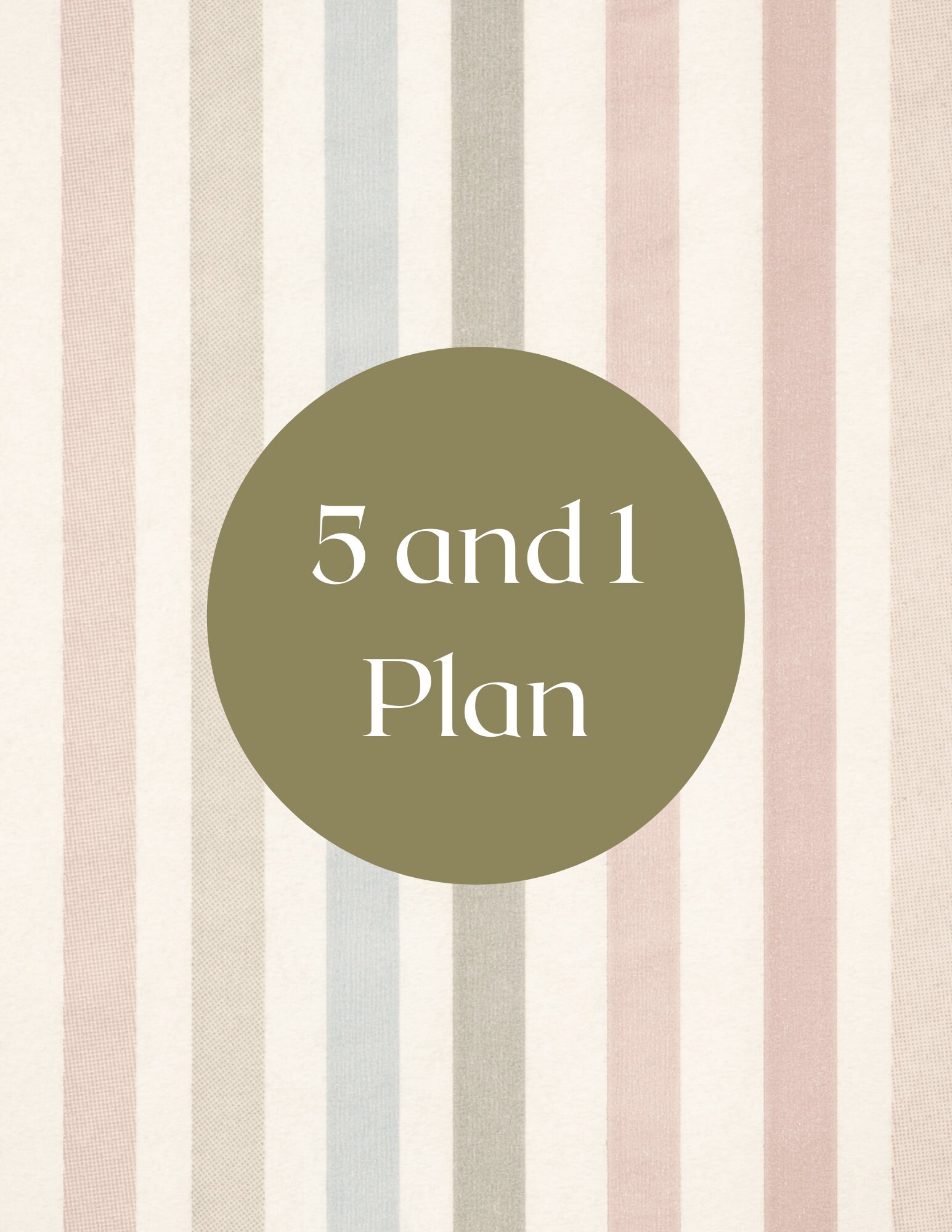 OPTAVIA 5 and 1 PRINTABLE and FILLABLE | Letter Size 8.5x11 | 5 and 1 ...