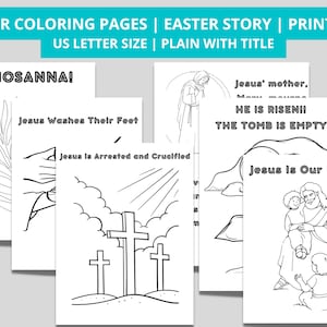PRINTABLE EASTER COLORING Page | Easter Coloring Book | Easter Story ...