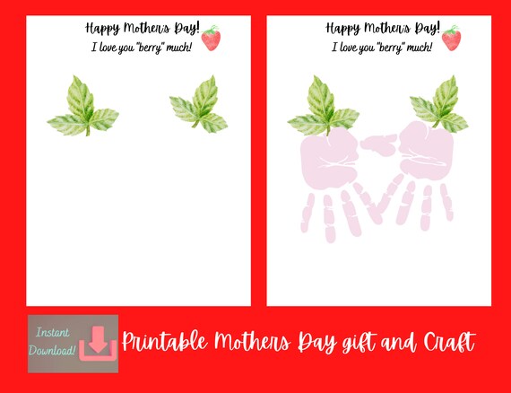 PRINTABLE Mother's Day Craft Infant and Child Options - Etsy
