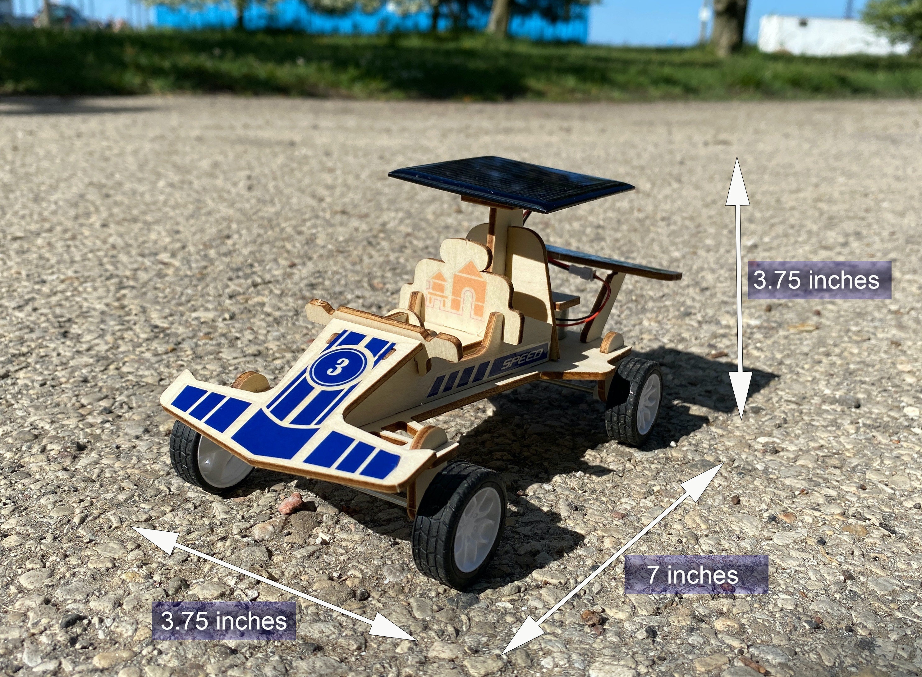 Solar Wooden Race Model Car Kit - STEM Projects for Kids Ages 8-12 ...