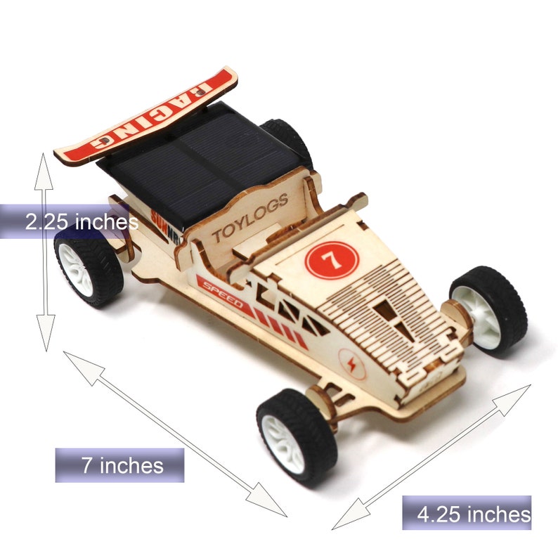 Solar Wooden Race Model Car Kit Toy - STEM Projects for Kids DIY ...