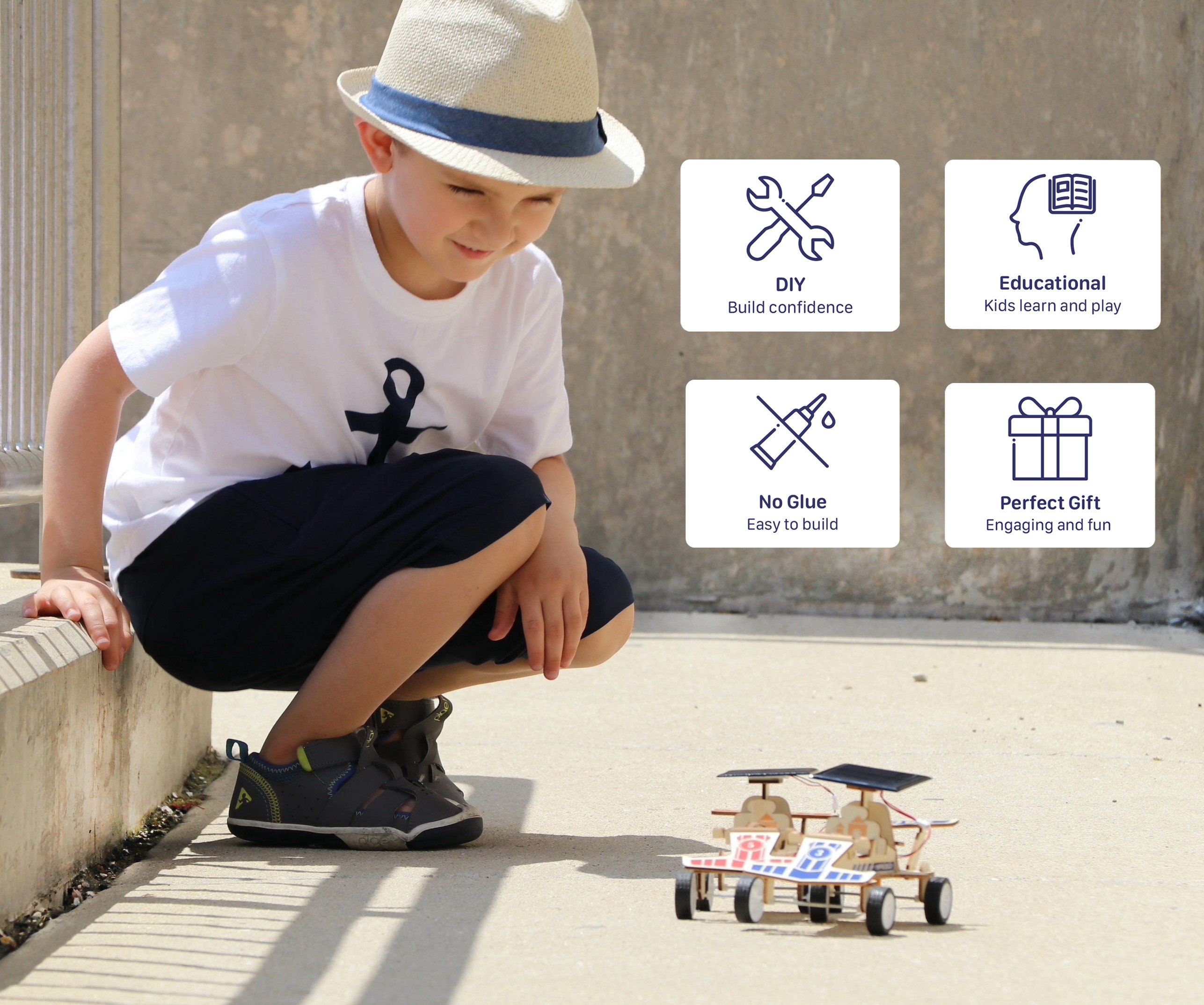 Solar Wooden Race Model Car Kit - STEM Projects for Kids Ages 8-12 ...