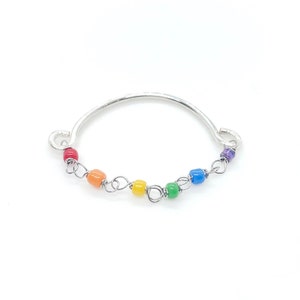 Pride Flag Rings Seed Bead Ring - Etsy