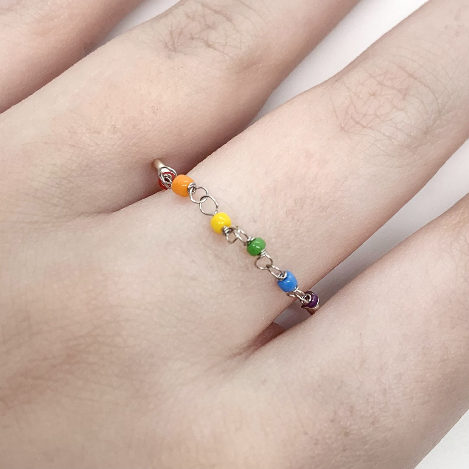 Pride Flag Rings Seed Bead Ring - Etsy