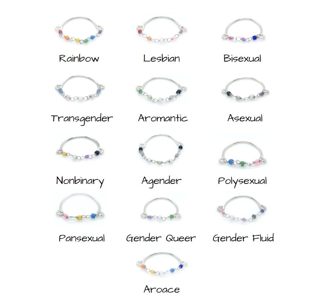 Pride Flag Rings Seed Bead Ring - Etsy