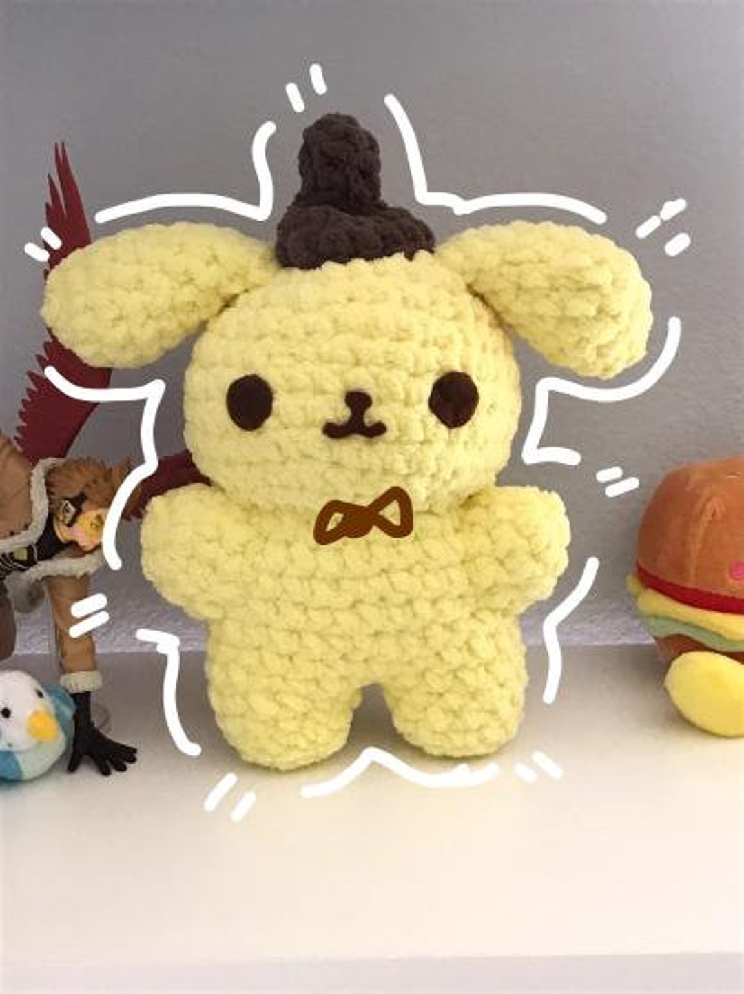 Pompompurin Crochet Plush - Etsy