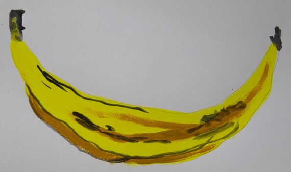 Banana Postcards Set of Four | Etsy