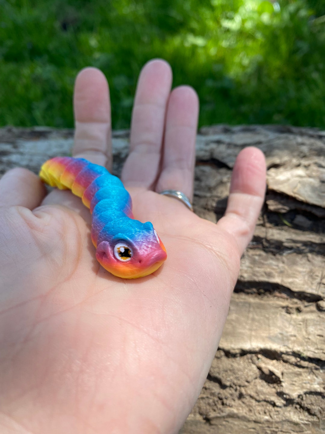 Flexible 3D Printed Mini Baby Hognose Snake - Imaginative Play Toy - Etsy