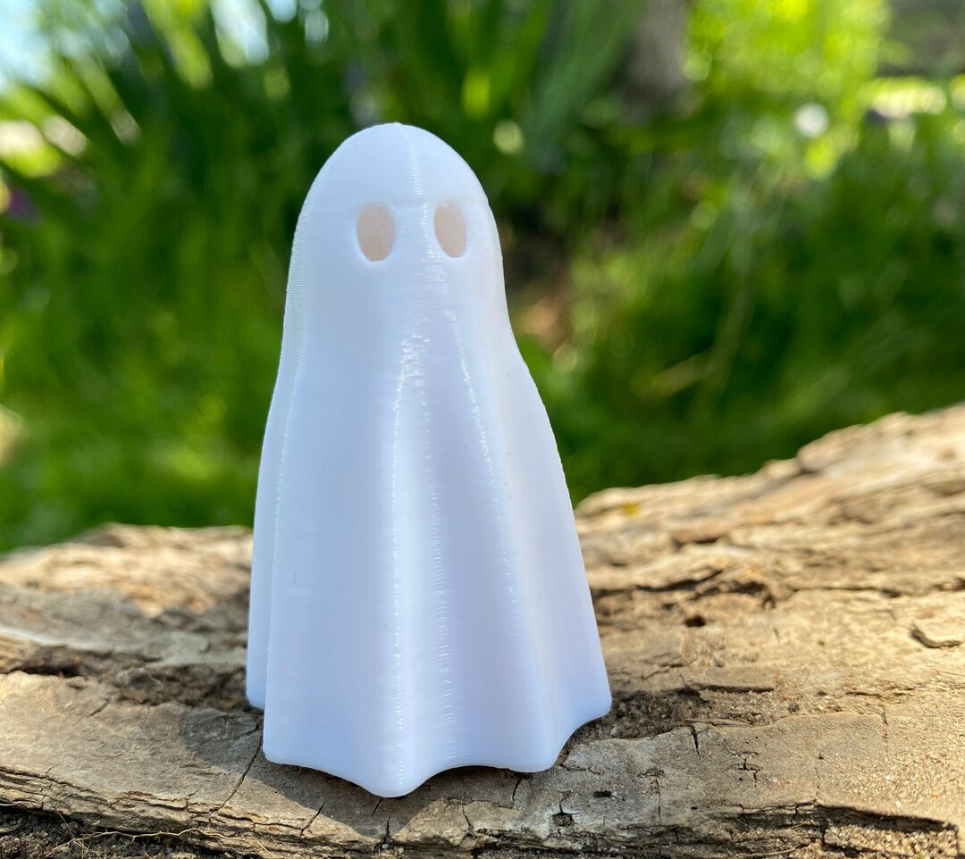 3D Printed Micro Ghost Toy With Feet Halloween Figure Desk Fun - Etsy