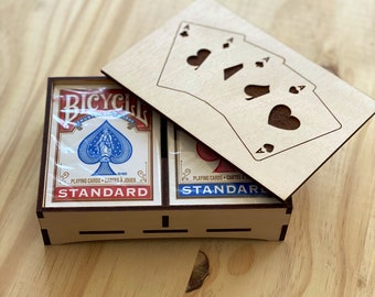 Laser Cut Playing Card Box - Etsy