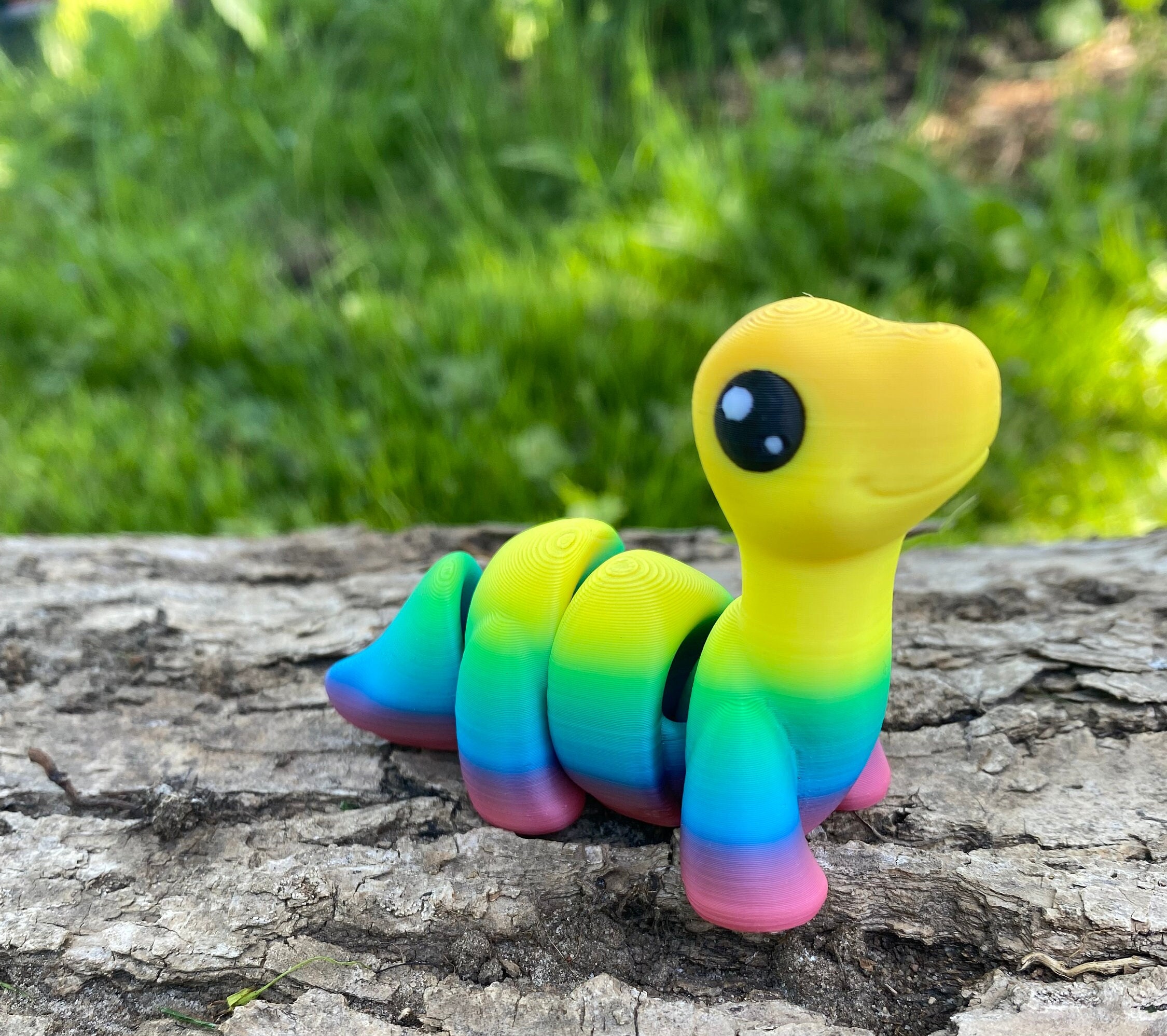 3D Printed Mini Brontosaurus Figure Toy – Long Neck Fidget - Etsy