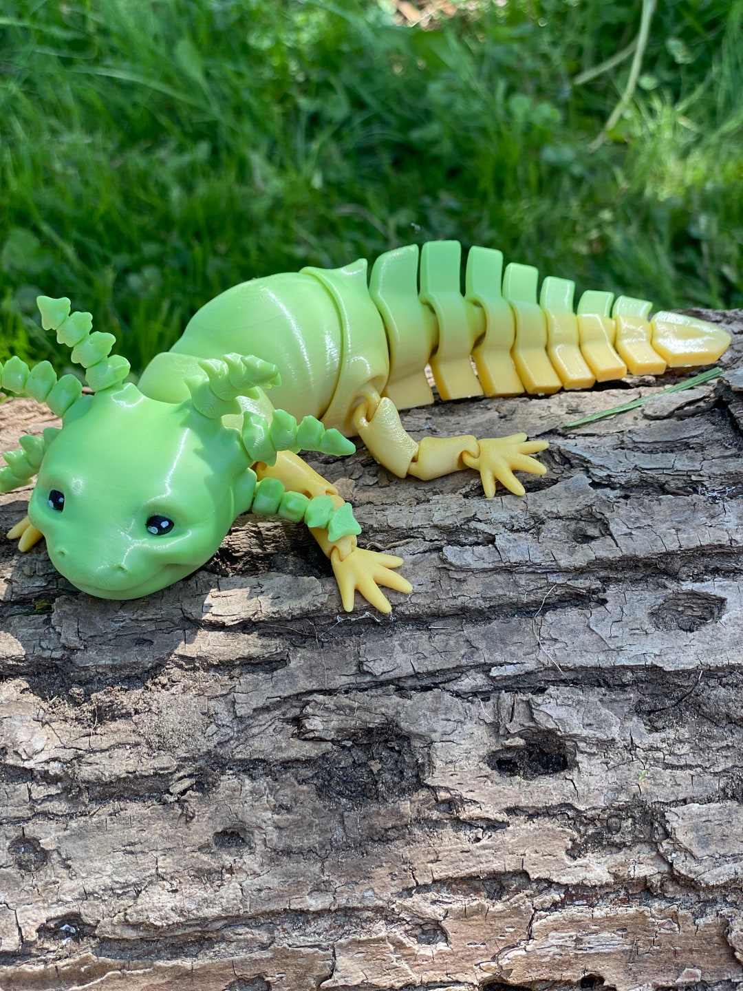 Flexible 3D Axolotl Toy Articulated Fidget Toy - Etsy
