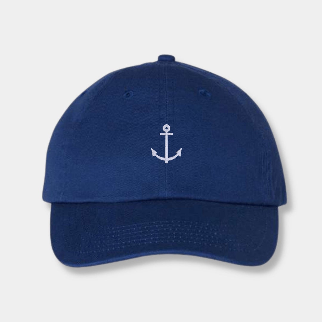 Anchor Hat, Custom Embroidered for Summer Vacation, Sailors, and ...