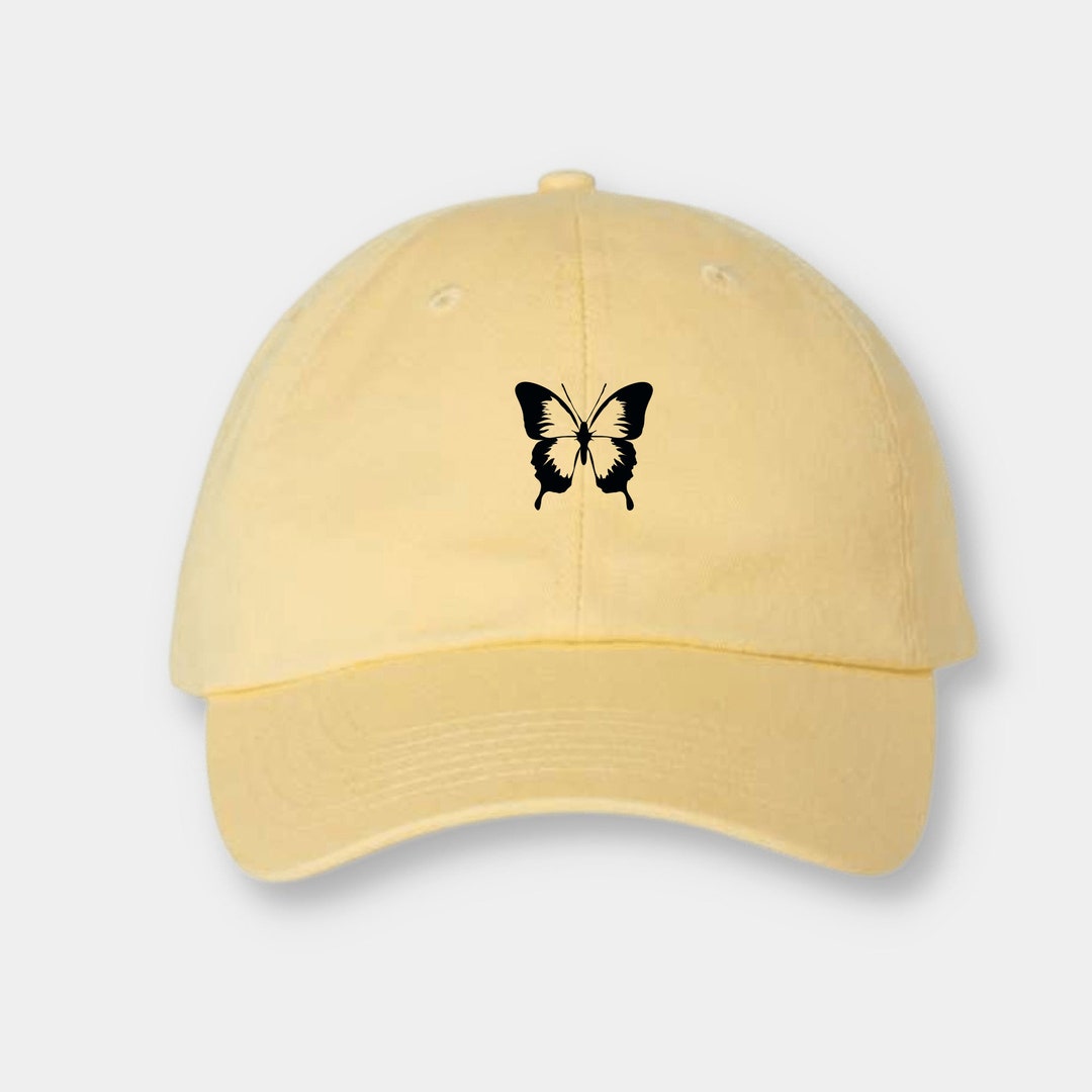 Butterfly Hat, Custom Embroidered Baseball Cap For, Hikes, Nature and ...