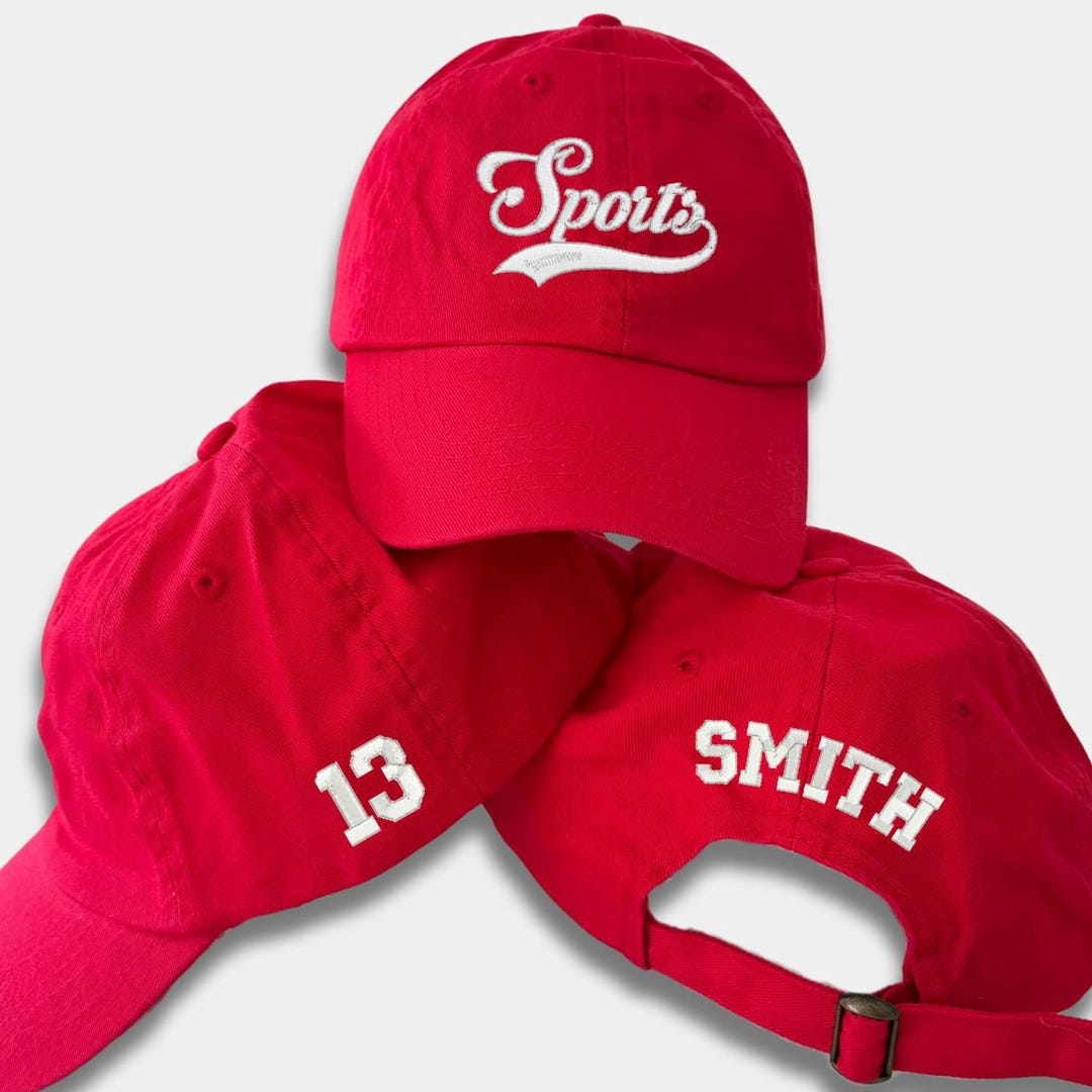 Custom Team Caps Embroidered for Baseball Coach Mom Dad or Teammates ...