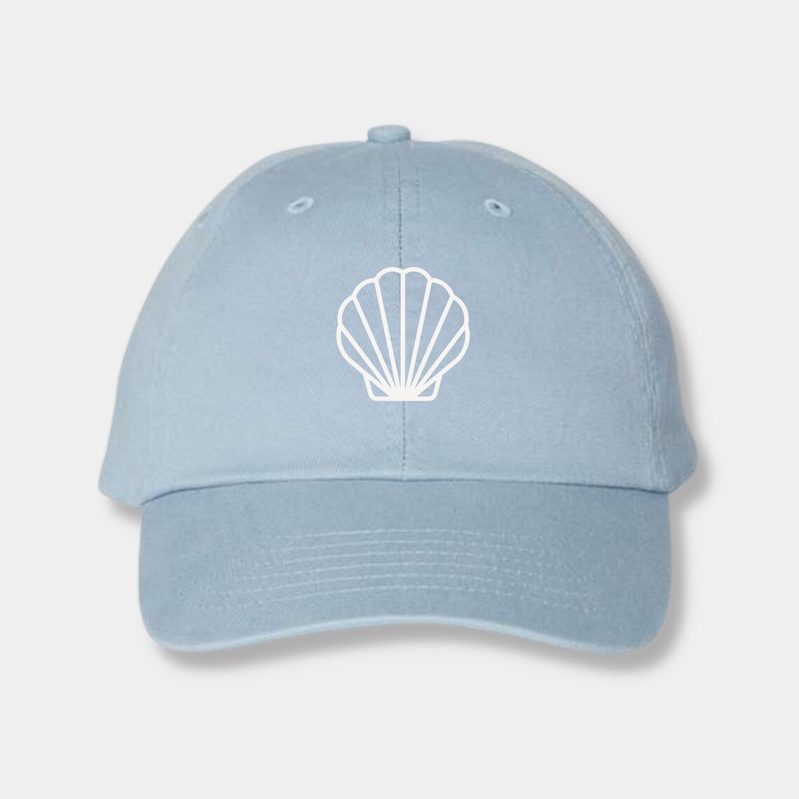 Seashell Hat, Custom Embroidered Baseball Cap for Beach Vacations, Moms ...