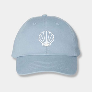 Seashell Hat, Custom Embroidered Baseball Cap for Beach Vacations, Moms ...