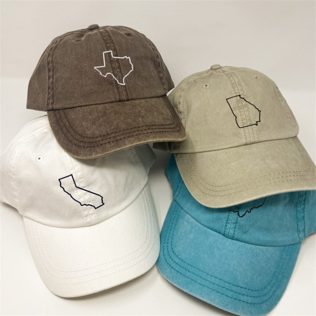 State Pride Caps. Outlined State Embroidery. Custom Hat Colors. Choice ...