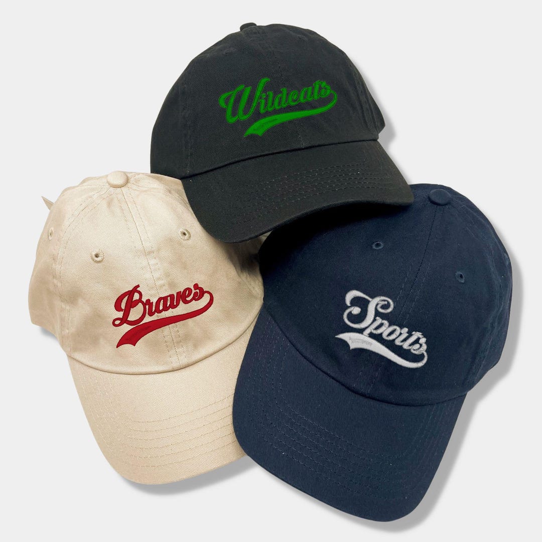 Custom Embroidered Team Caps, Personalized Logo Hats for Sports Teams ...