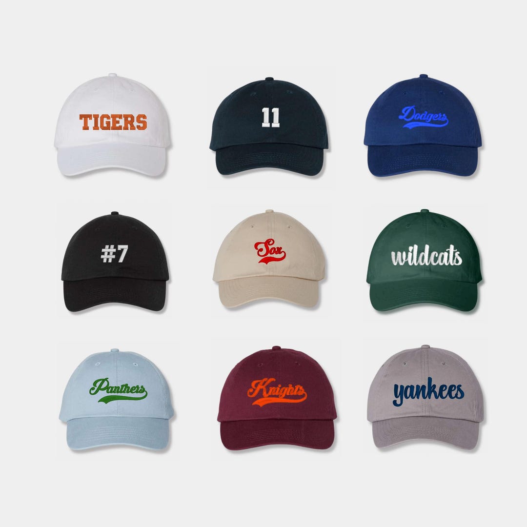 Custom Team Hats for School, Sports, Camps | Bulk Personalized Logo ...