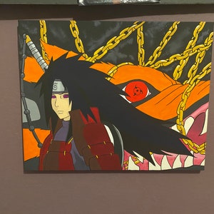 Anime Paintings, Handmade Stretched Acrylic Canvas Paintings Varnished ...