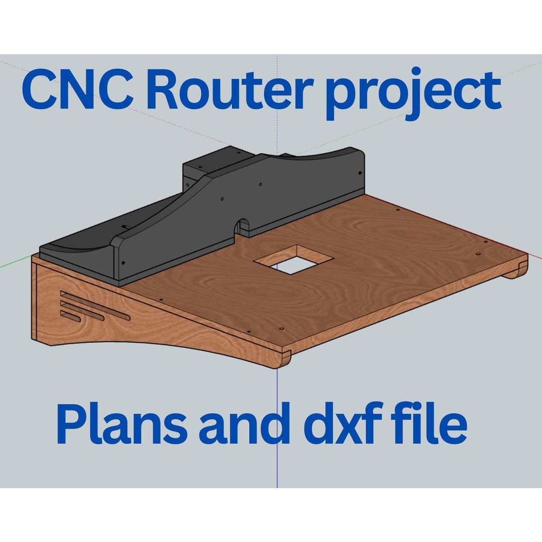 Router Table With Fence and Dust Collection CNC Router CAD File (DXF ...