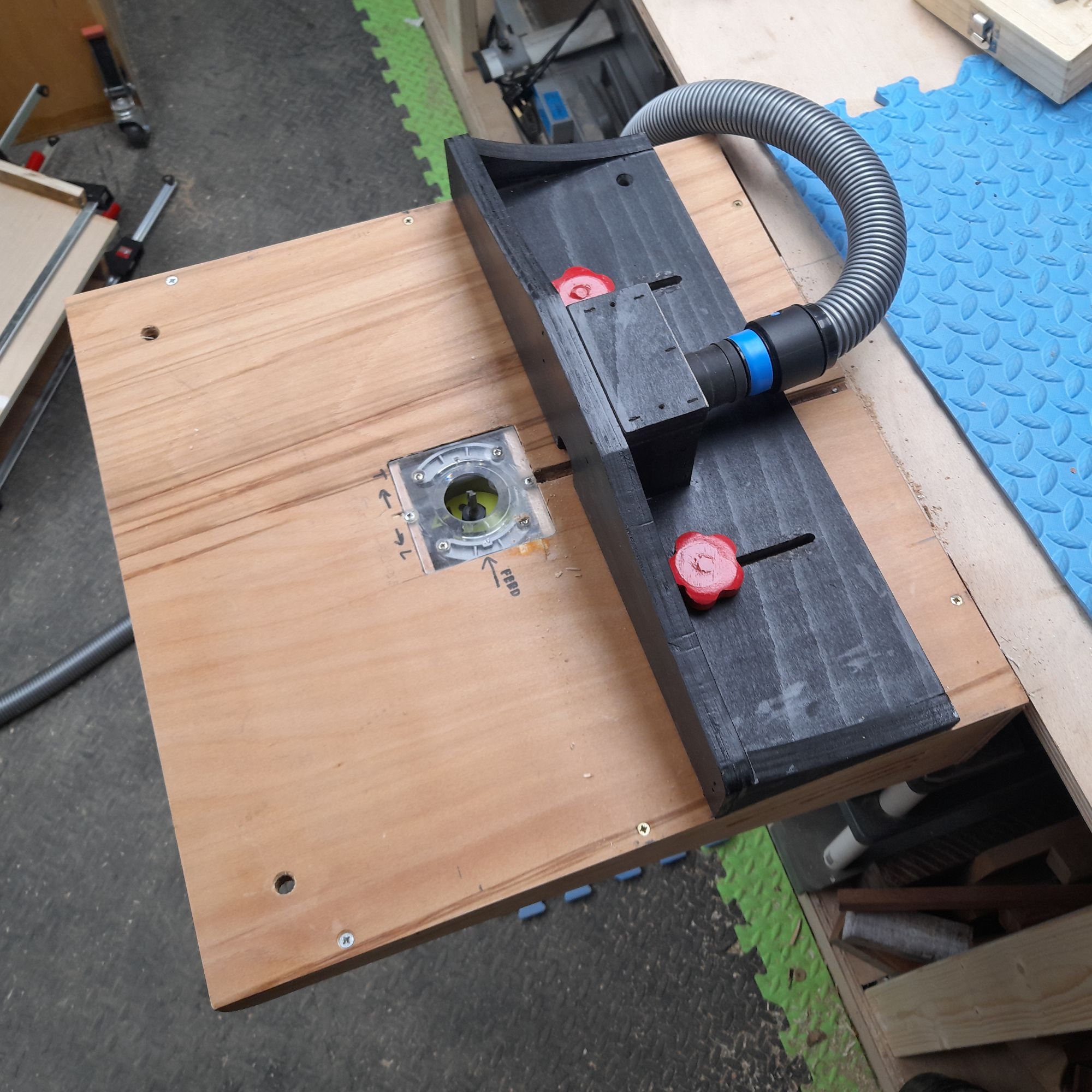 Router Table With Fence and Dust Collection CNC Router CAD File (DXF ...