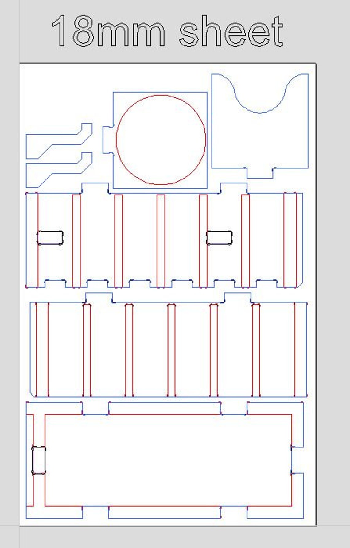 Random Orbit Sander Organizer, Sander Cabinet. CNC Router CAD File DXF ...