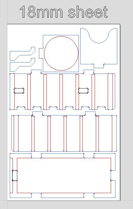 Random Orbit Sander Organizer, Sander Cabinet. CNC Router CAD File (DXF ...