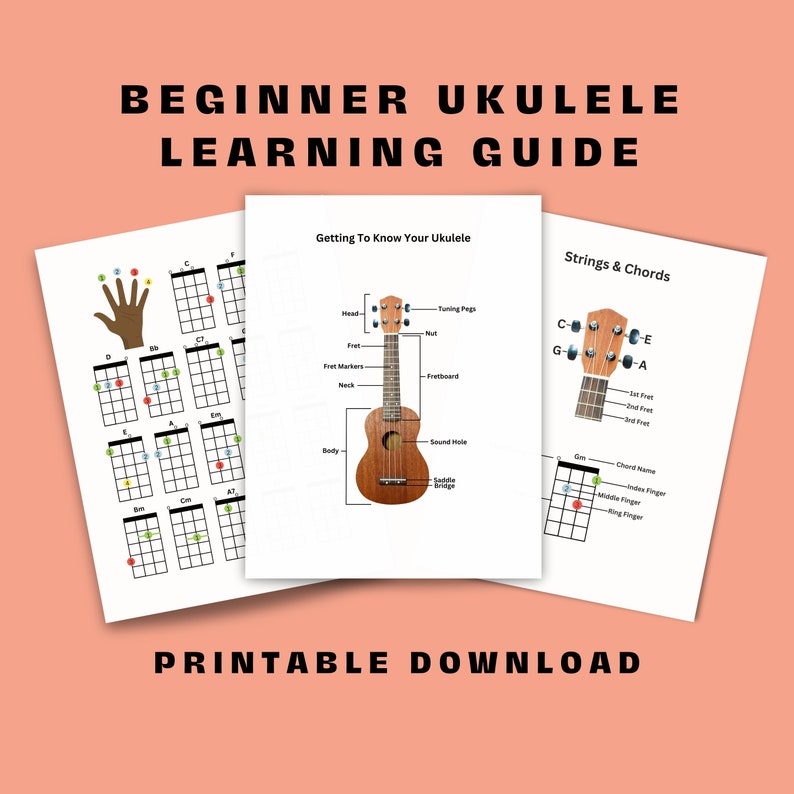 Beginner Ukulele Chords, Ukulele Learning Guide, Easy Ukulele Chords ...