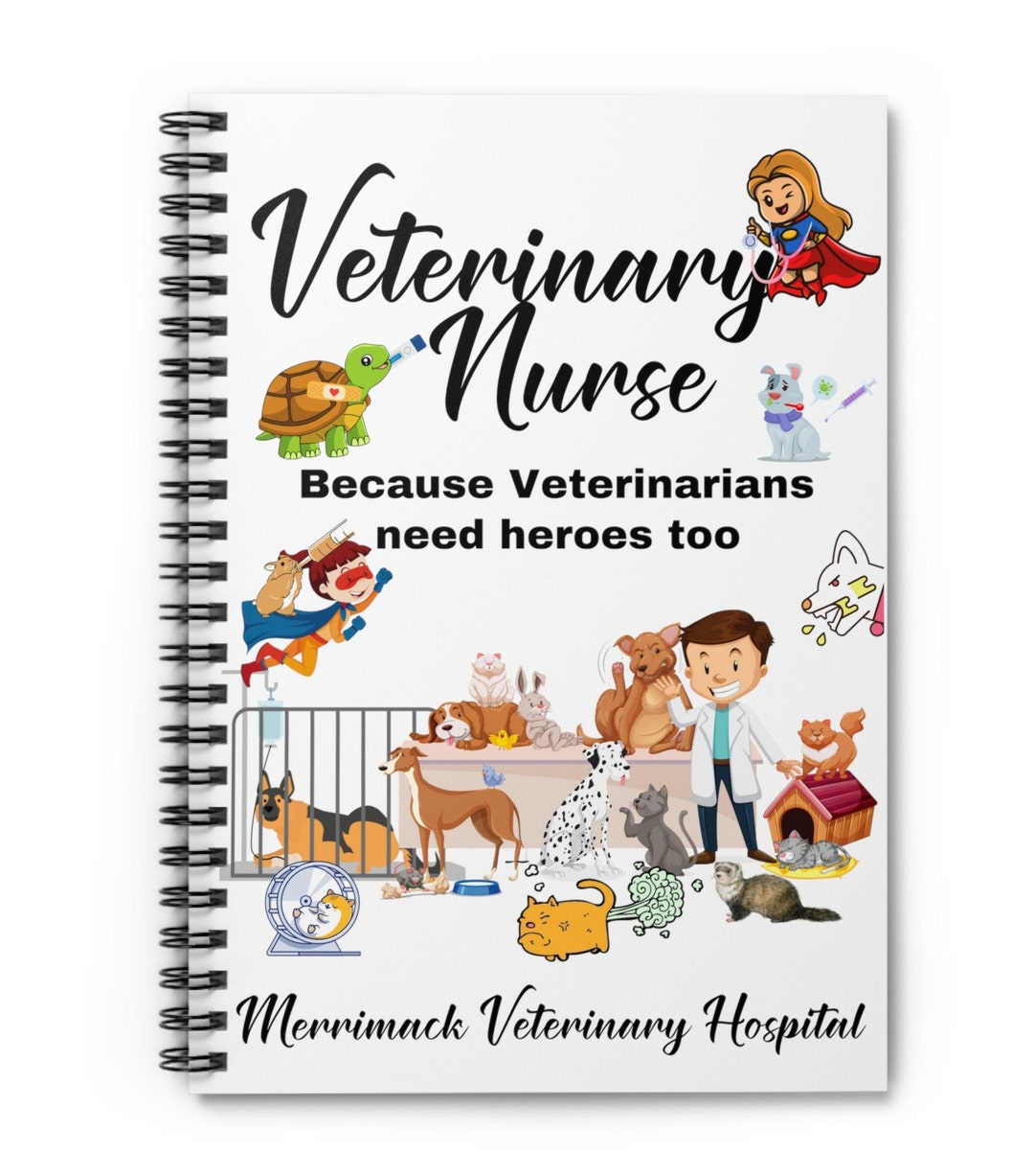 Customizable Veterinary Technician Notebook, Vet Tech Appreciation Day ...