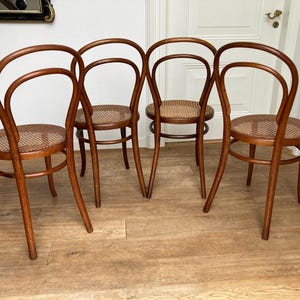 Set of 4 Authentic Thonet No 14 Chairs - Etsy
